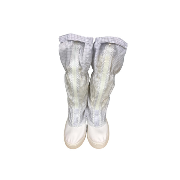 Cleanroom Booties MR Grid White - Cleanstat Pte Ltd
