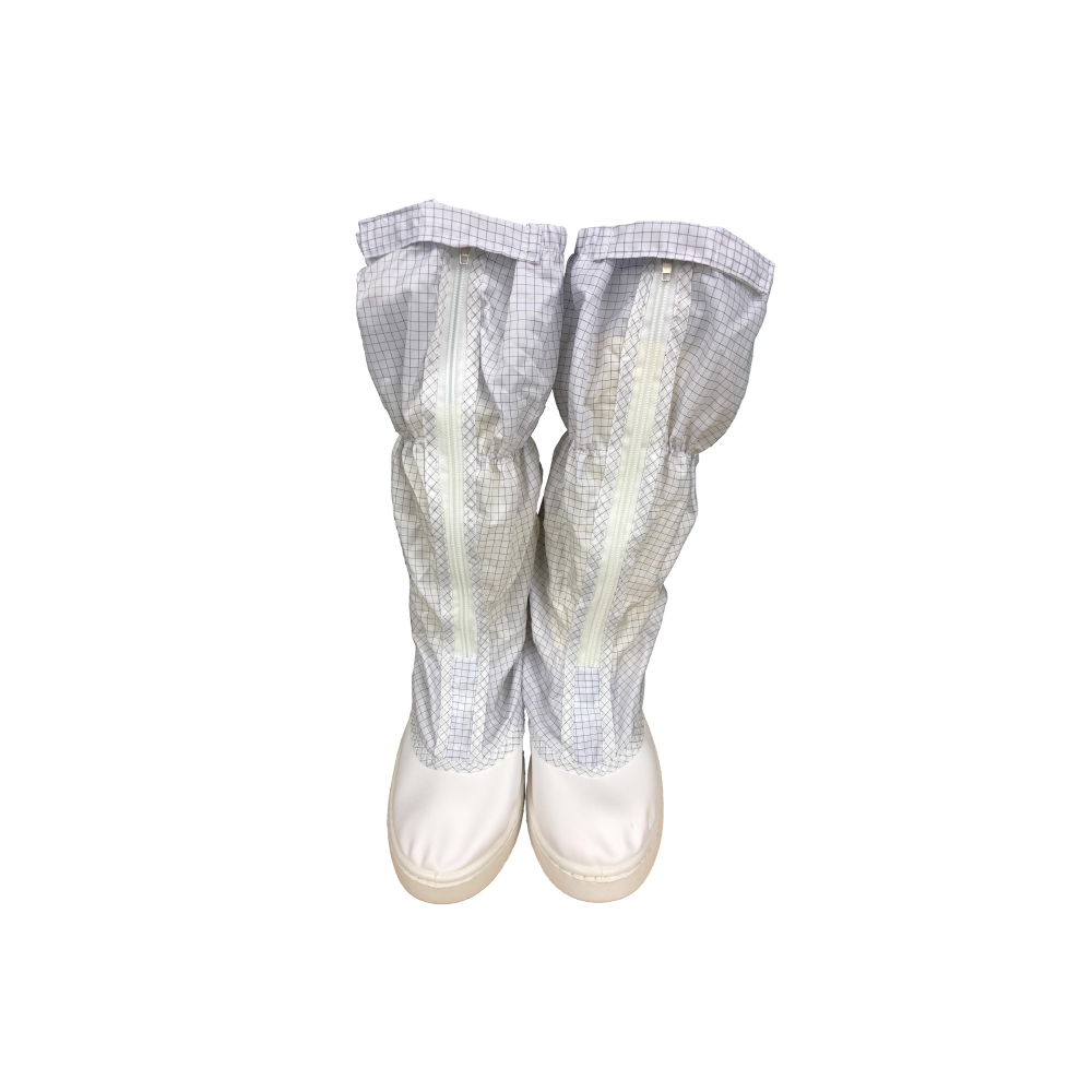 Cleanroom Booties MR Grid White - Cleanstat Pte Ltd