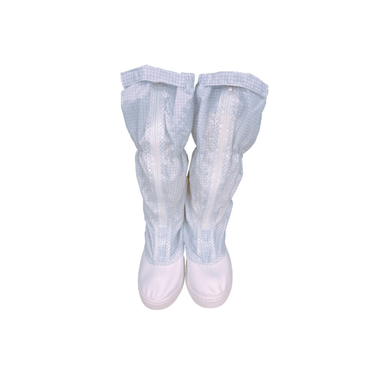 Cleanroom Booties MR Grid White - Cleanstat Pte Ltd