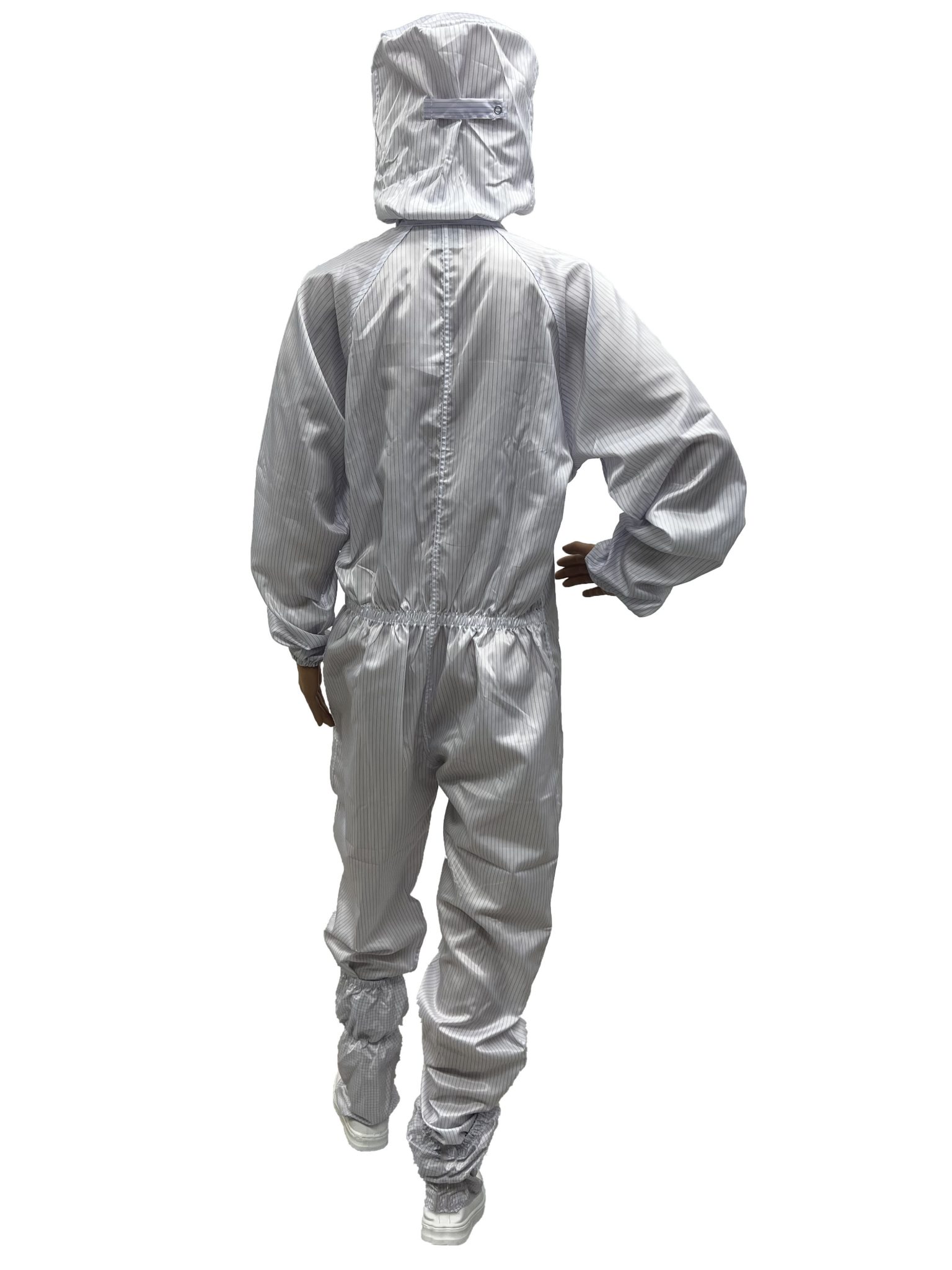 Cleanroom Jumpsuit with Hood ST White - Cleanstat Pte Ltd